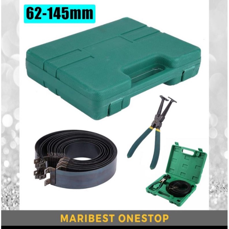 🔥 HOT 🔥62-145MM Automotive Motorcycle Bike Piston Ring Compressor Clamp ...