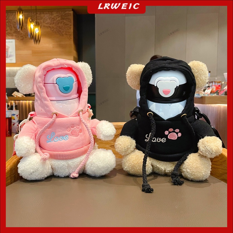 Cartoon Cute Bear Water Bottle Thermos portable heat preservation Mug ...