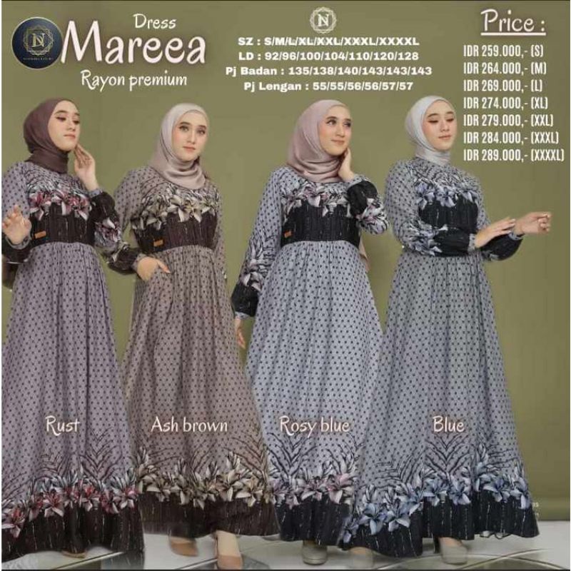 Mareea DRESS by Nadheera | Shopee Malaysia
