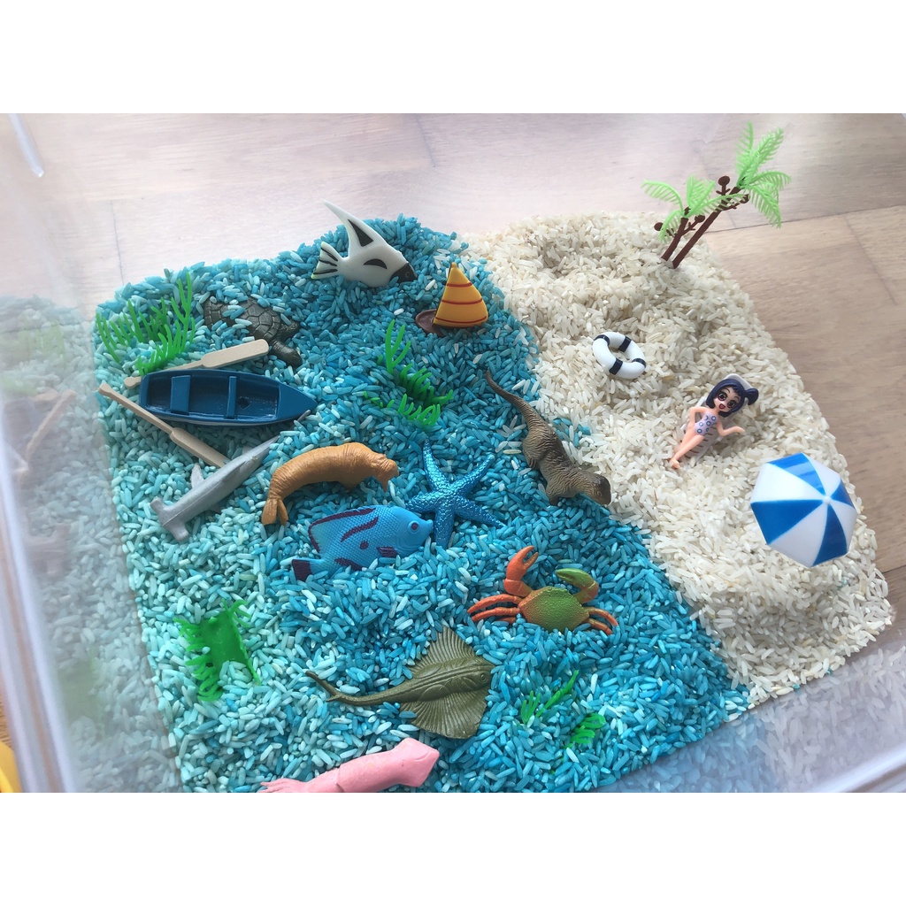 Sensory Play Beach Ocean Bin/ Montessori Sensory box | Shopee Malaysia