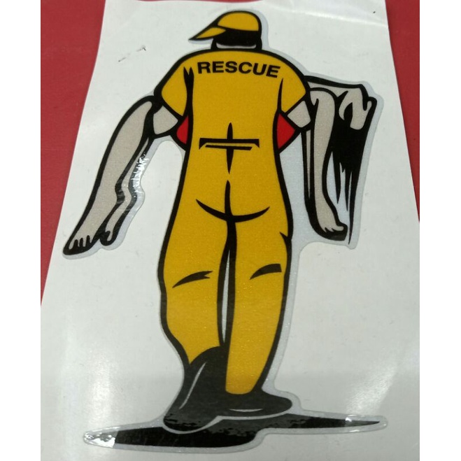 Sticker Rescue Reflective | Shopee Malaysia