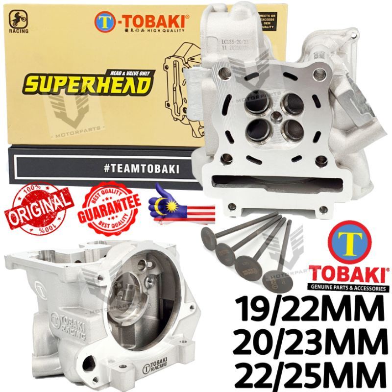 HEAD RACING LC135/Y15ZR/Y15 TOBAKI RACING SUPERHEAD 19/22MM,20/23MM,22 ...