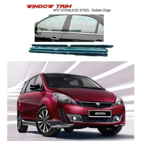 PROTON EXORA 🔥Window Chrome Lining / Door Belt Moulding🔥 | Shopee Malaysia