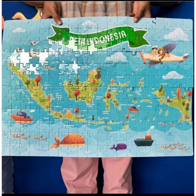Indonesian Map Puzzle by Dream Studio | Shopee Malaysia