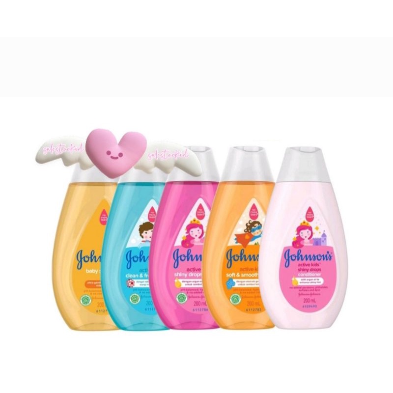 Johnsons Active Kids Shampoo Conditioner Kids Soft Smooth Shiny Drops ...