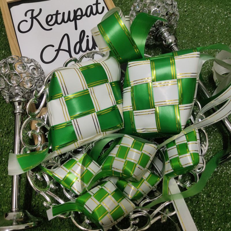 KETUPAT RIBBON PELBAGAI WARNA KETUPAT HIASAN KETUPAT REBEN | Shopee ...