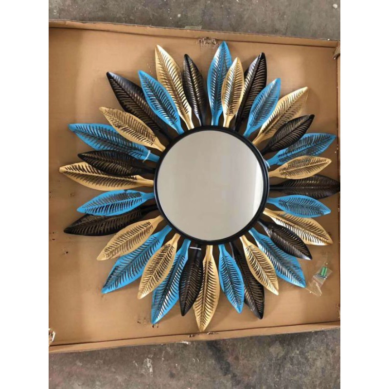 Cermin hiasan Dinding Iron Wall Deco Mirror | Shopee Malaysia