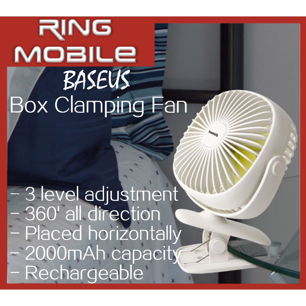 Baseus Box Clamping Fans with Light | Shopee Malaysia