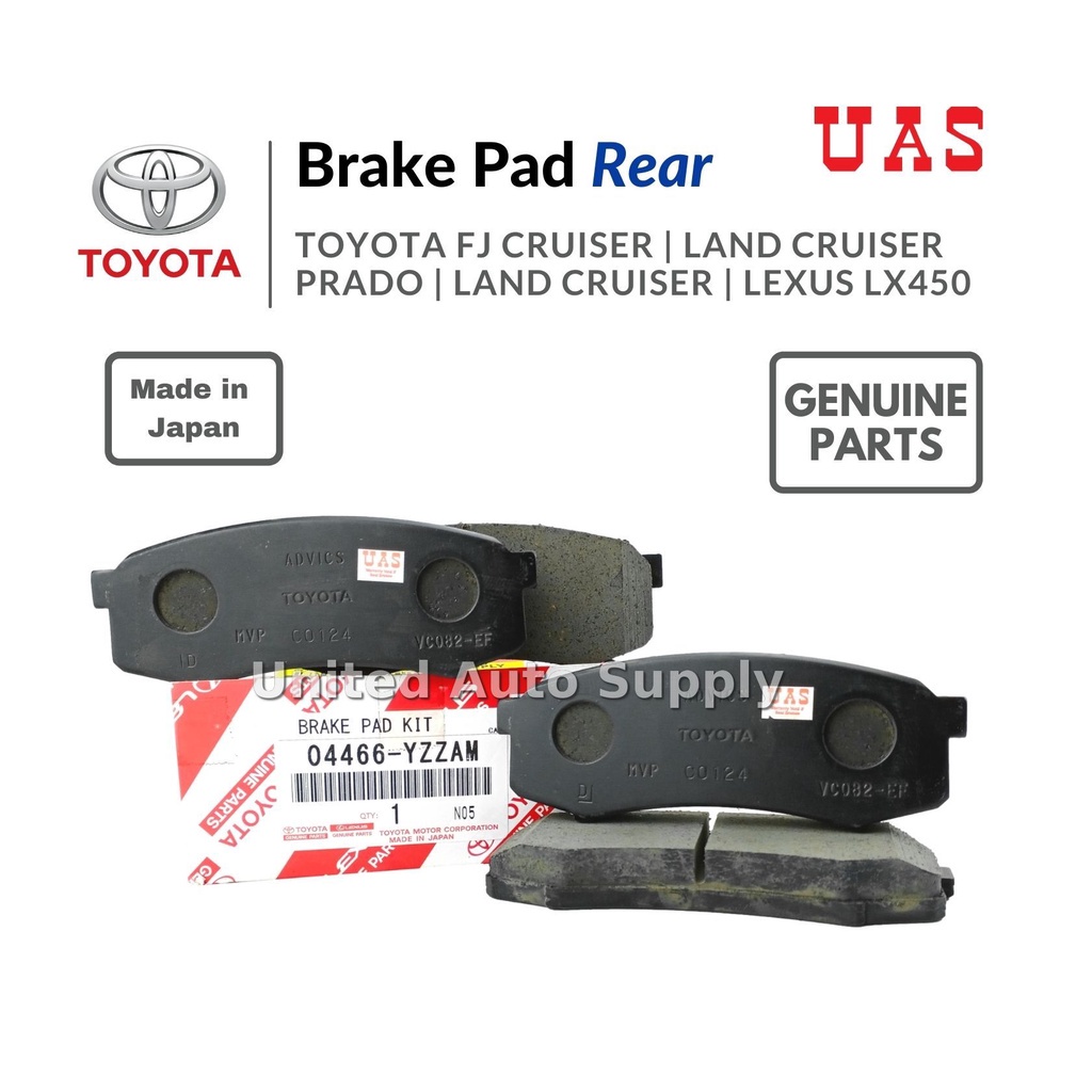 TOYOTA Brake Pad Rear For TOYOTA Land Cruiser HDJ80 HZJ80 Prado TRJ150 ...