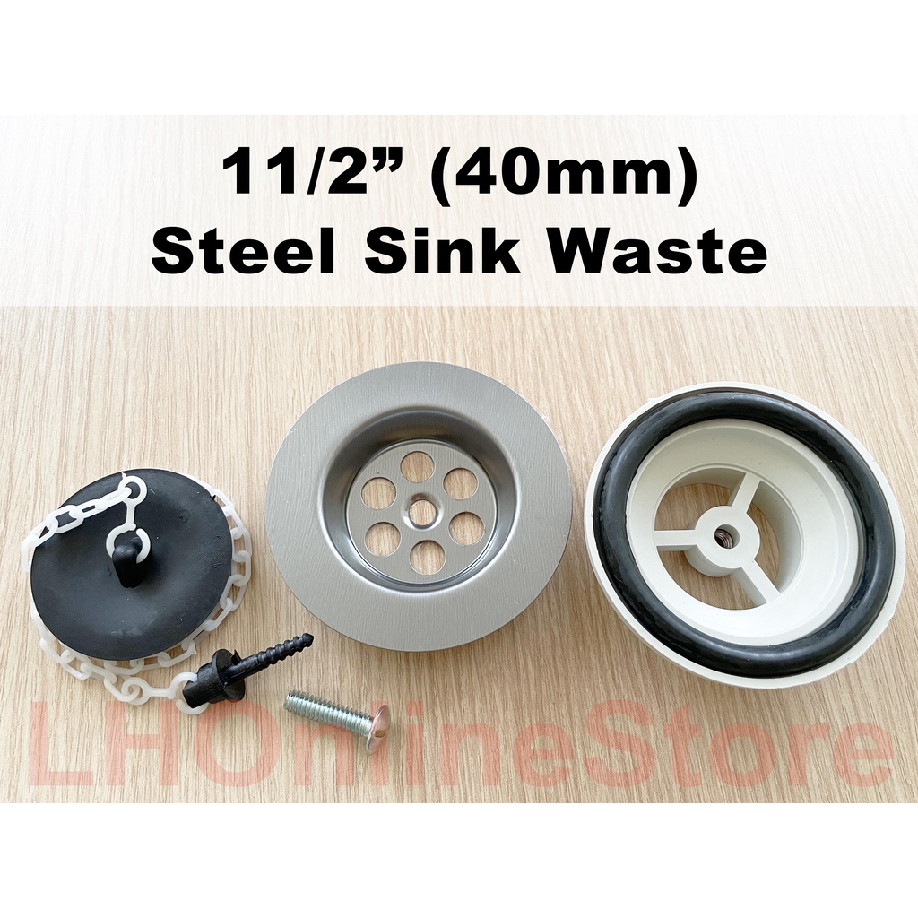 32mm (11/4") Washroom's Steel Basin Waste/ 40mm (11/2") Kitchen's Steel ...