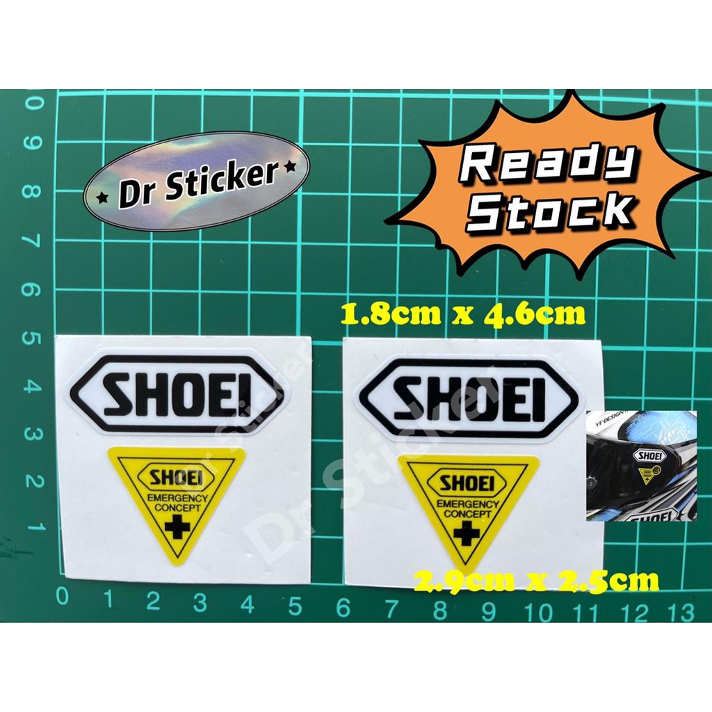 STICKER VISOR ARAI & SHOEI OHLINS ARAI STIKER VISOR EMERGENCY CONCEPT ...