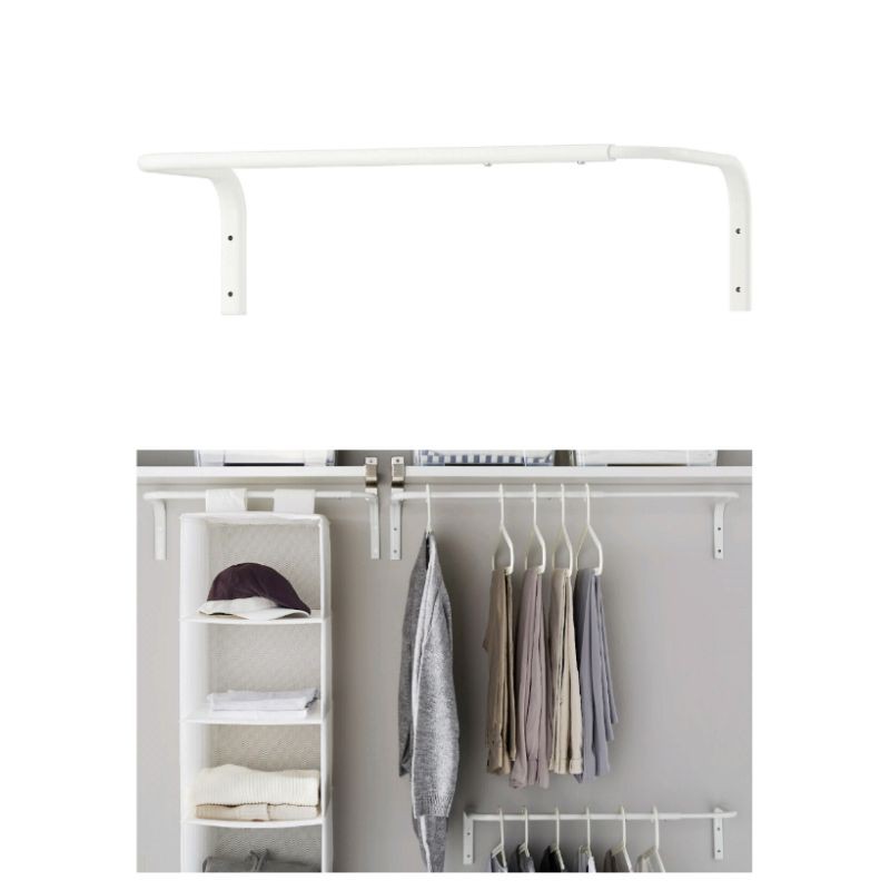Ike@ Clothes Bar / Penyangkut Baju Dinding, 60-90cm | Shopee Malaysia