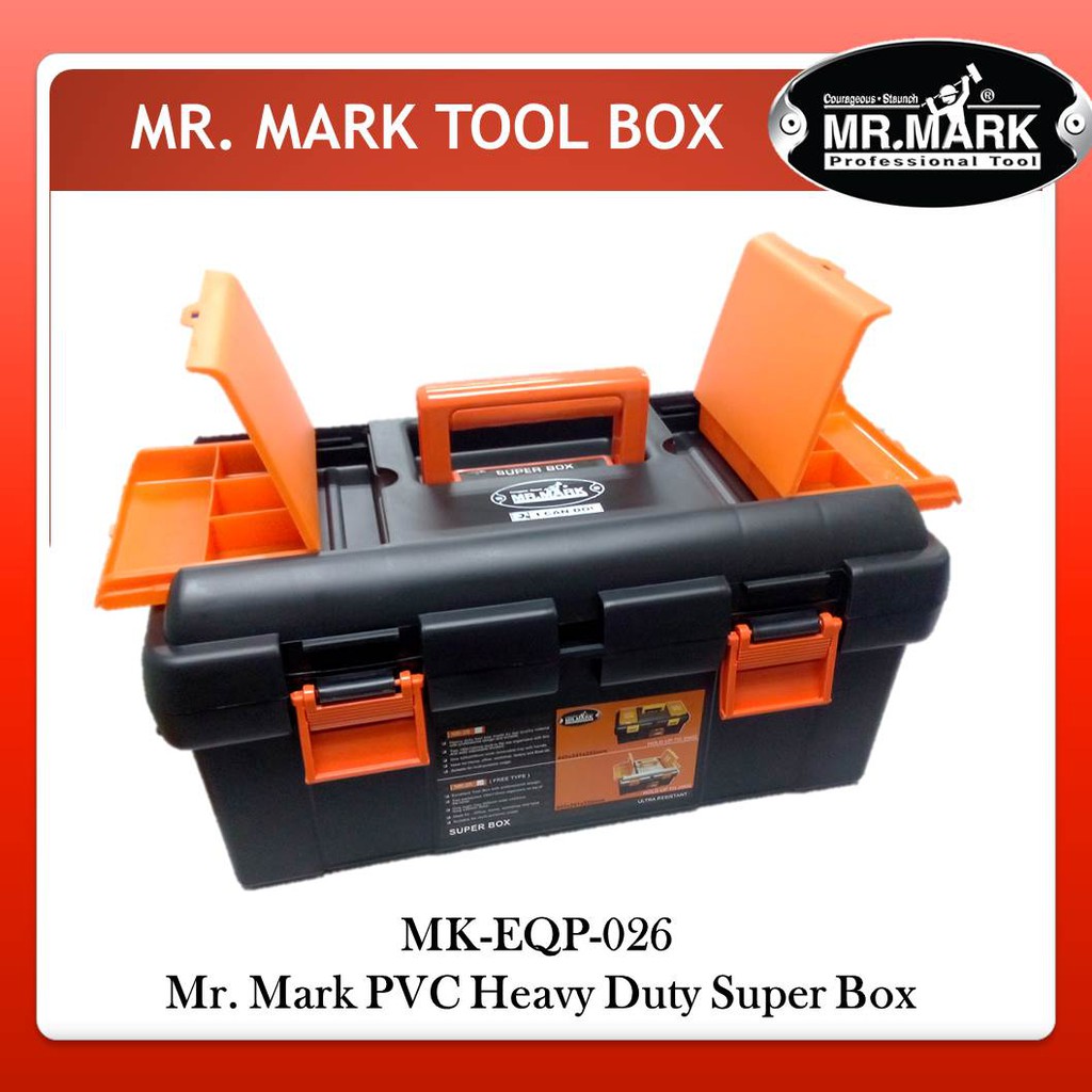 MK-EQP-0326 Mr Mark PVC/Plastic Heavy Duty Super Box/Tool Box/Tool ...