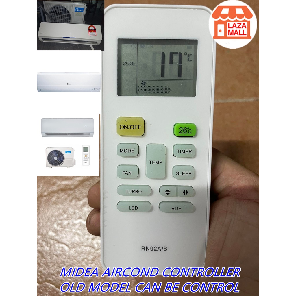 MIDEA OLD TYPES】 / TOPAIRE / CARRIER AIR COND REMOTE CONTROL UNIVERSAL ...
