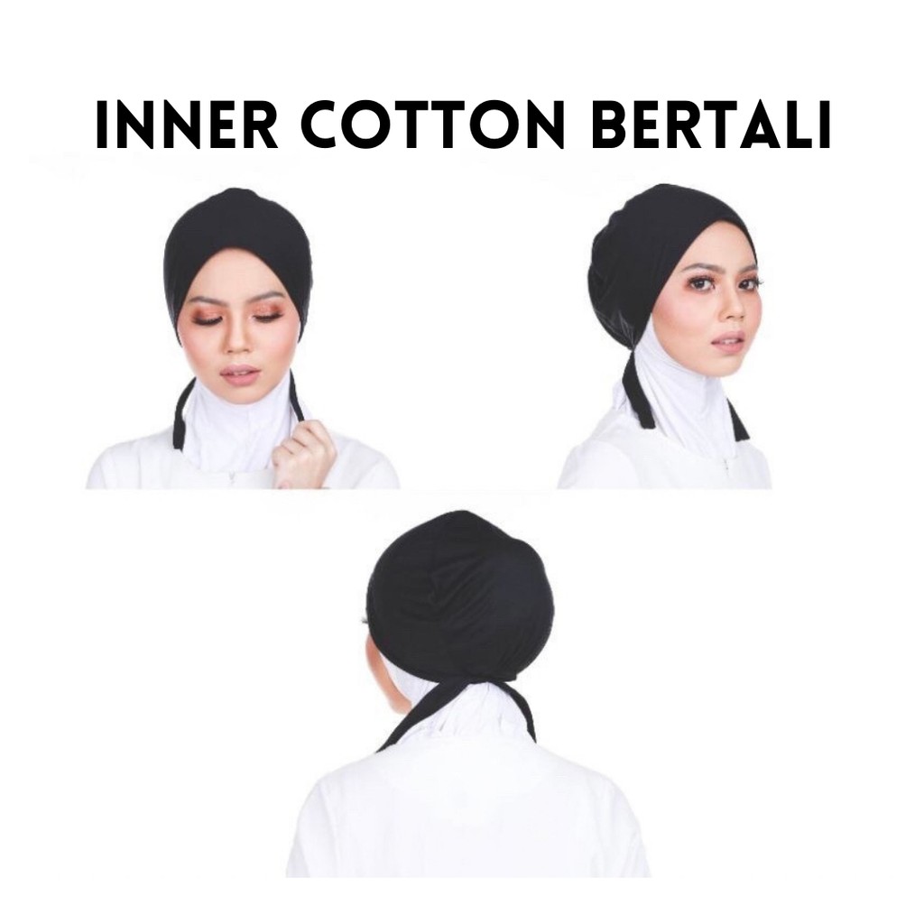 Inner Warda Cotton Bertali Hitam | Shopee Malaysia