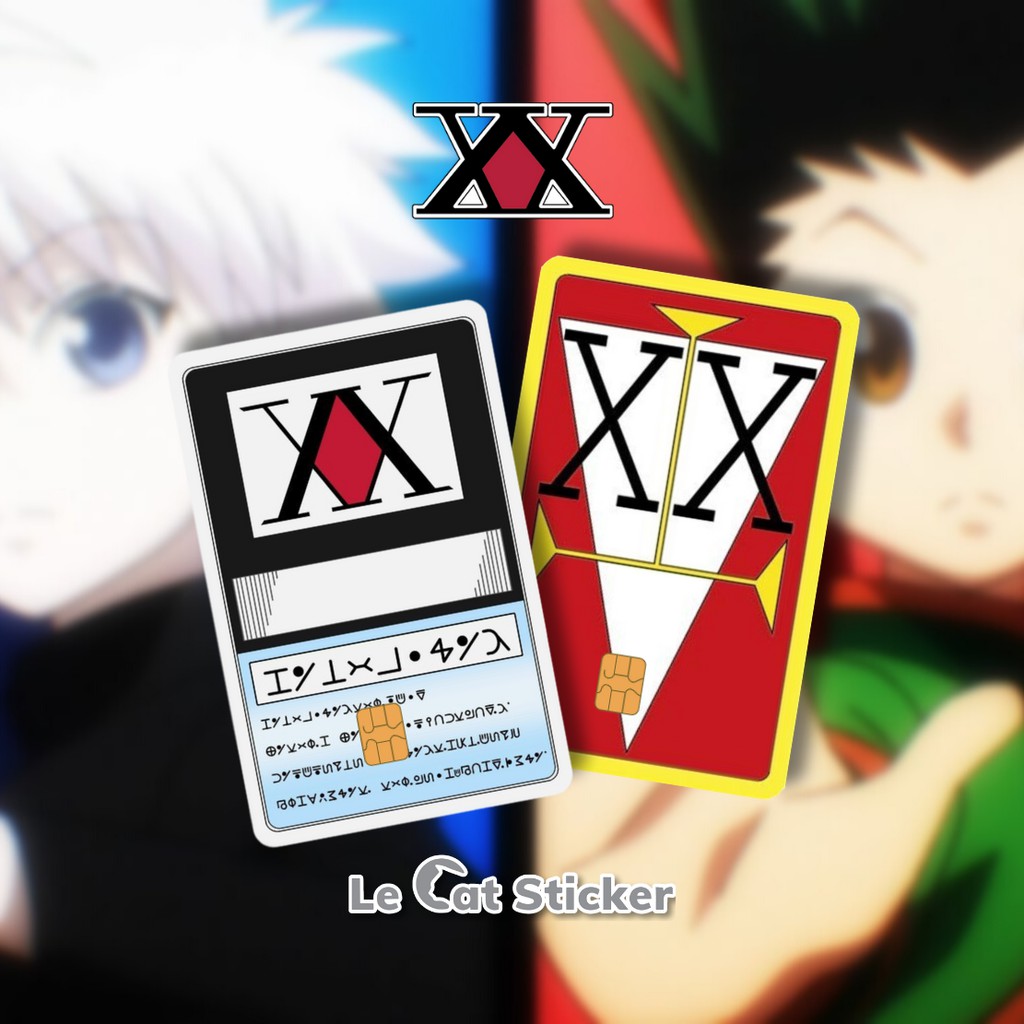 Hunter X Hunter Series Skin Card (Sticker cover for ATM Debit card ...