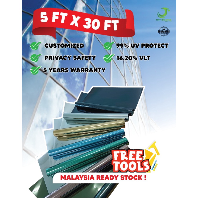 [100% ORIGINAL TINTED ] ANTI CALAR TINTED# SIZE 5 KAKI x 30 KAKI # ...