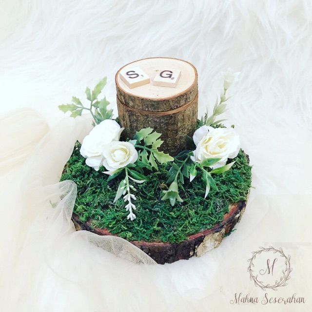 KAYU Rustic Ring Bearer / Wooden Ring Box / Decorative Gifts / Dowry ...