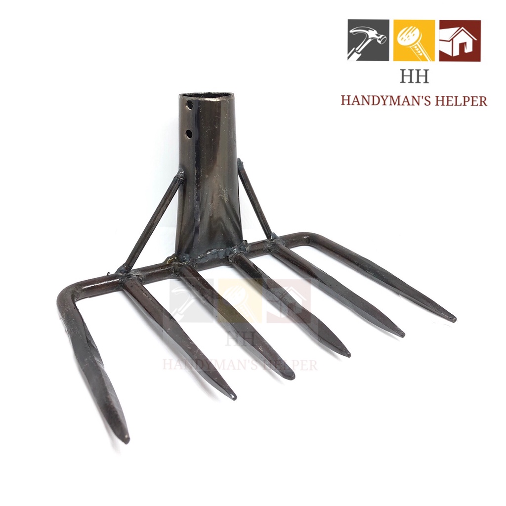 4T 6T 8T 10T 12T HEAVY DUTY LOCAL METAL GARDEN RAKE RAKER CAKAR BESI ...