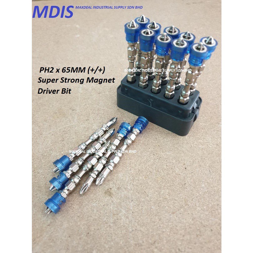 Heavy Duty Super Strong PH2 x 65MM Magnetic Screwdriver Bit | Shopee ...