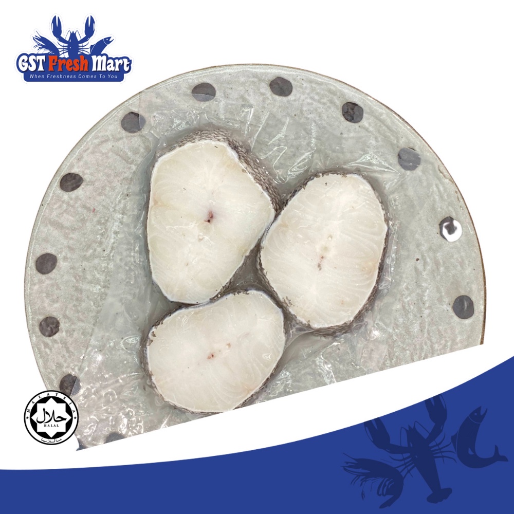 FROZEN CHILEAN COD STEAK (3PCS) 500GM/PKT (CHILEAN SEABASS) 鳕鱼切圆段 - GST ...