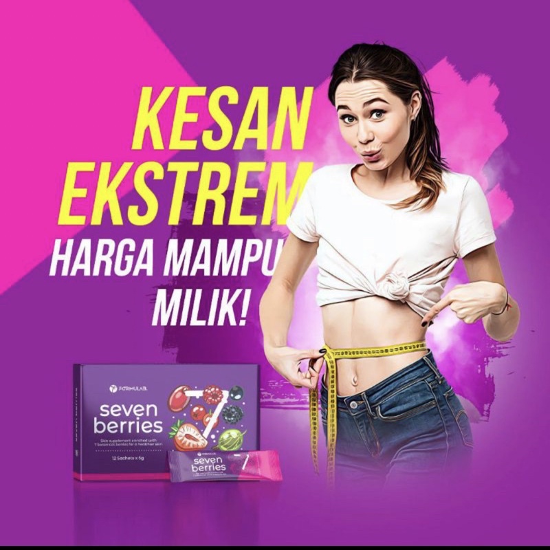 💯💯💯ORIGINAL💯💯💯SEVEN BERRIES KURUS LANGSING| BEAUTY SUPPLEMENT|ORIGINAL ...