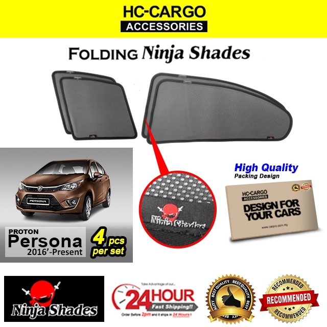 Proton Persona 2016 - 2022 Magnetic Ninja Shades Sunshade (4 Pcs ...