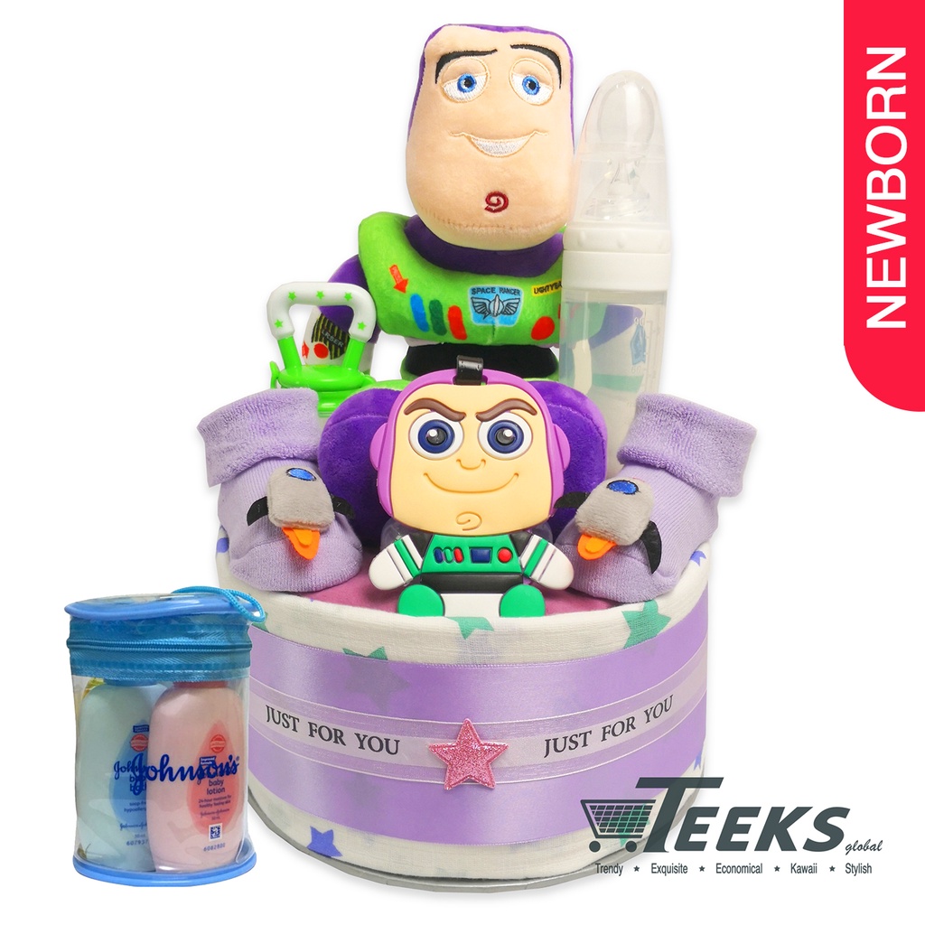 Diaper Cake Buzz Lightyear 9-inch Baby Newborn New Arrival Baby Shower ...