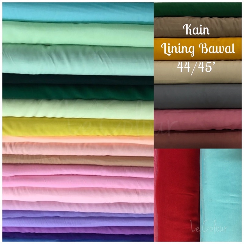 💫Kain lining bawal 💫voile Bidang 44/45’ | Shopee Malaysia