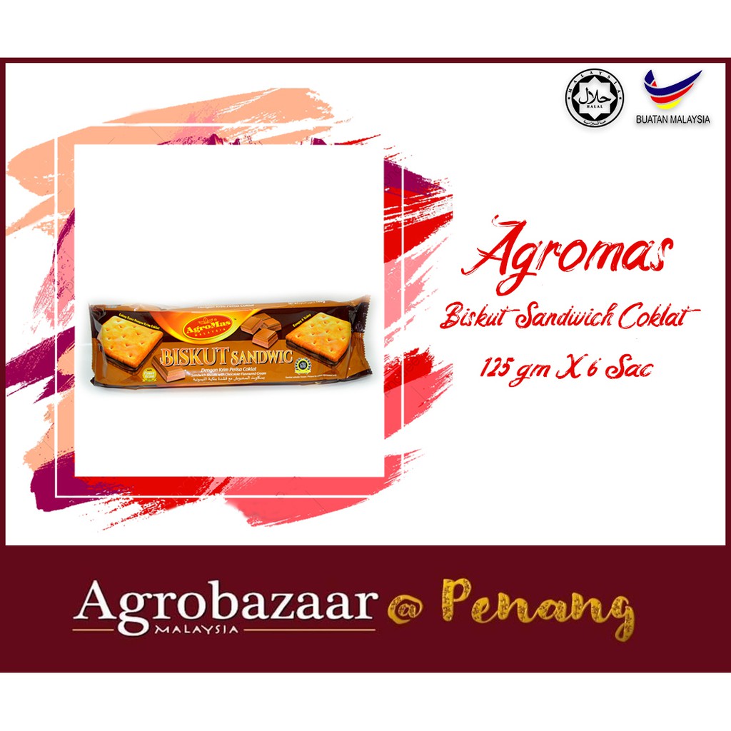 💥🍪🍫Agromas Biskut Sandwic Perisa Cokelat🍫 🍪💥 | Shopee Malaysia