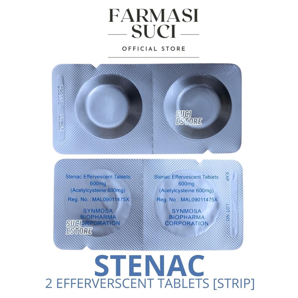 Stenac Effervescent Acetylcysteine 600mg 2 Tablets [STRIP] | Shopee ...