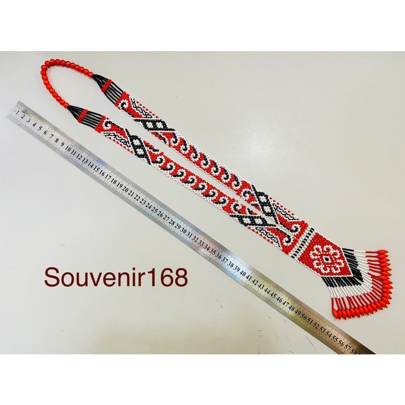 Rantai Leher Manik Toho Motif Etnik Iban (Size: 5x58cm) | Shopee Malaysia