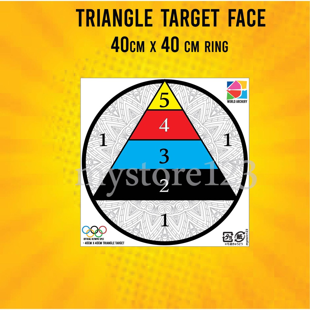 ARCHERY TARGET FACE | TARGET ANAK PANAH | WATER RESISTANCE | PUTA ...
