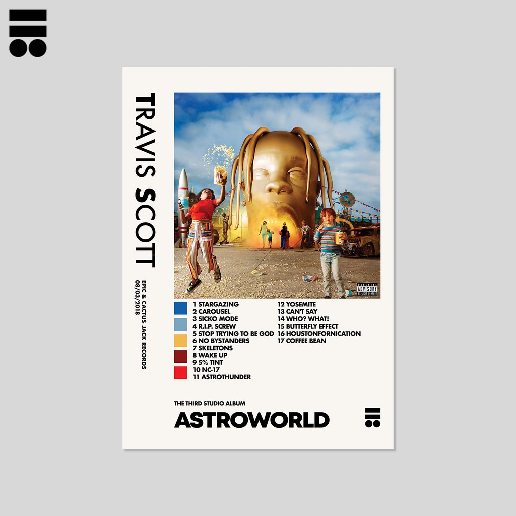 Travis Scott - Astroworld Poster | Shopee Malaysia