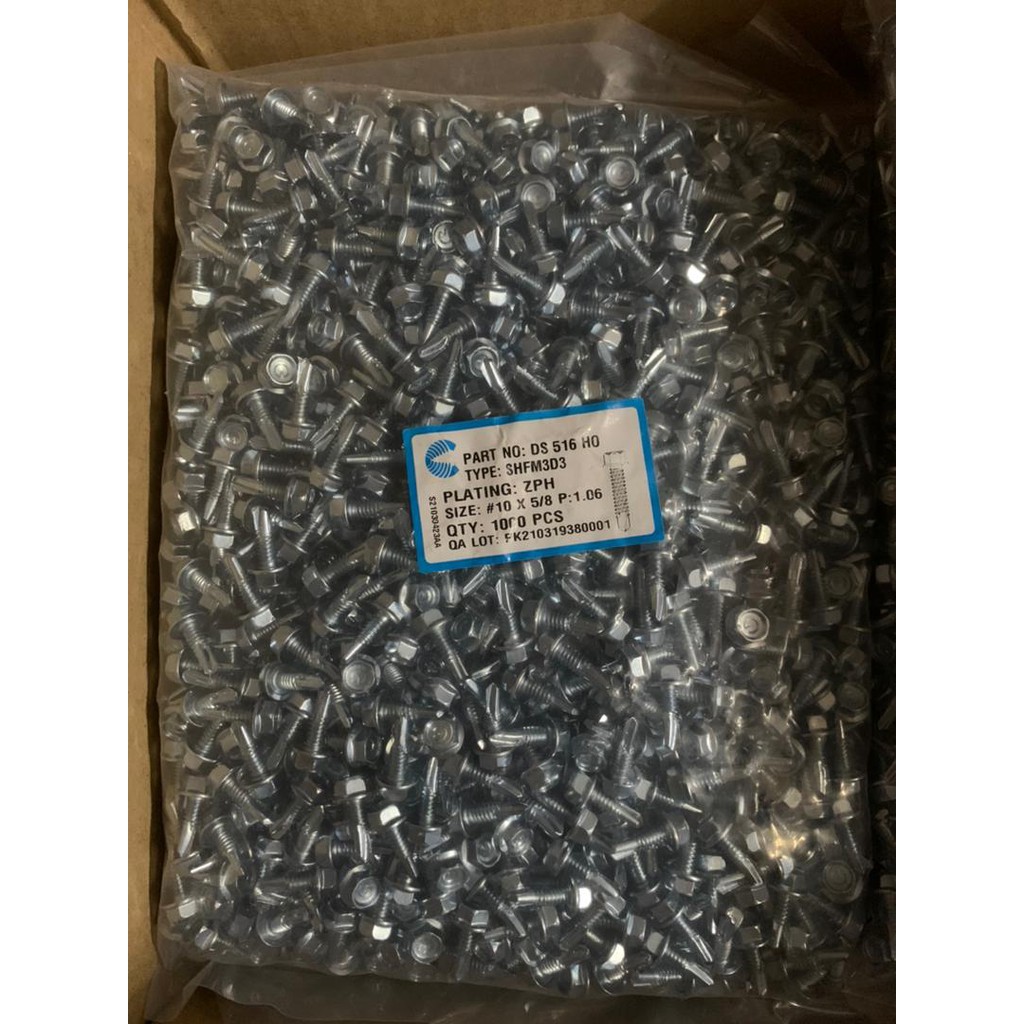 (1000pcs) DS-HO 516 #8 x 5/8 SELF DRILLING SCREW / Screw Besi Channel ...