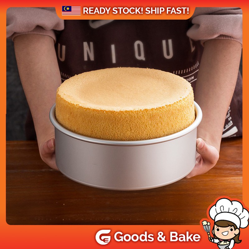 Loyang Kek 5/6/8/10inch Fix Aluminum Alloy Anodized Round Cake Pan ...