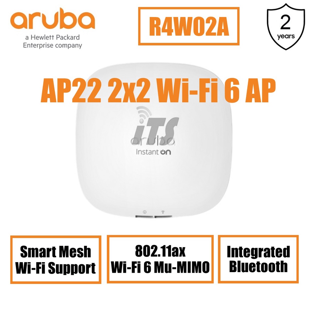 HP Aruba Instant On AP22 (RW) 2x2 Wi-Fi 6 MU-MIMO Access Point | Shopee ...