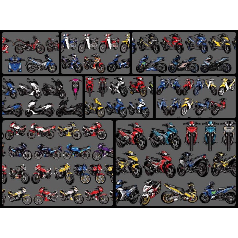 Design Vector Kereta / Motor (Y15/vf3i/ex5/lc135/rxz) | Shopee Malaysia