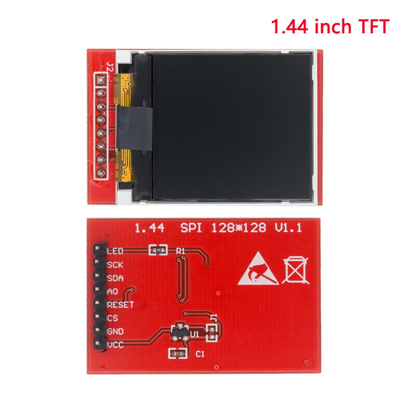 TFT Display 0.96/1.3/1.44/1.77/1.8/2.4/2.8 inch IPS 7P SPI HD 65K TFT Full Color LCD Module ...