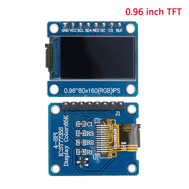 TFT Display 0.96/1.3/1.44/1.77/1.8/2.4/2.8 inch IPS 7P SPI HD 65K TFT Full Color LCD Module ...