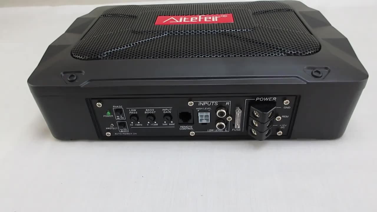 6X9 Inch 1800 Watts Car Under-Seat Subwoofer Active Powered Amplifier ...