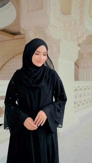 Lucia abaya Latest Two layer plus Megastore Material Pashmina babydoll ...