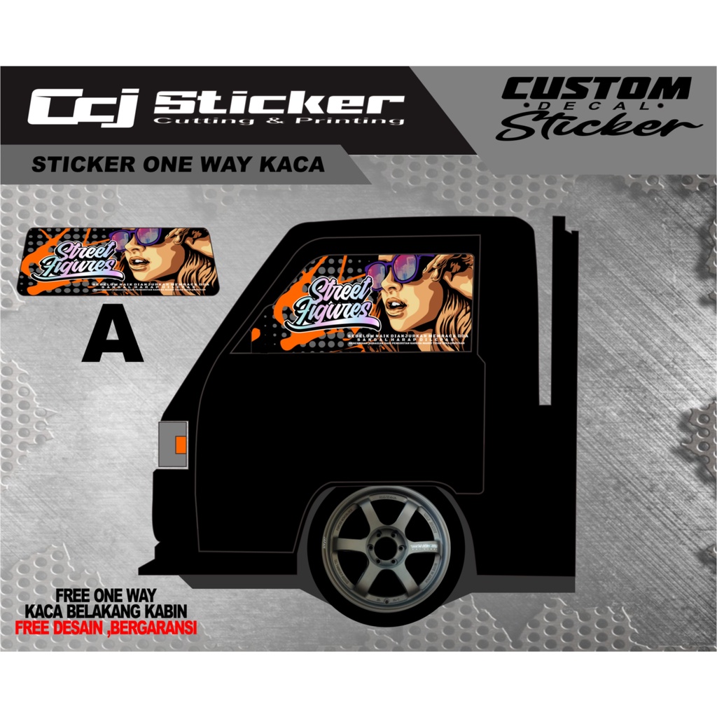 One way Glass Sticker Right Left Car pick up L300,T120ss,Futura,Granmax ...