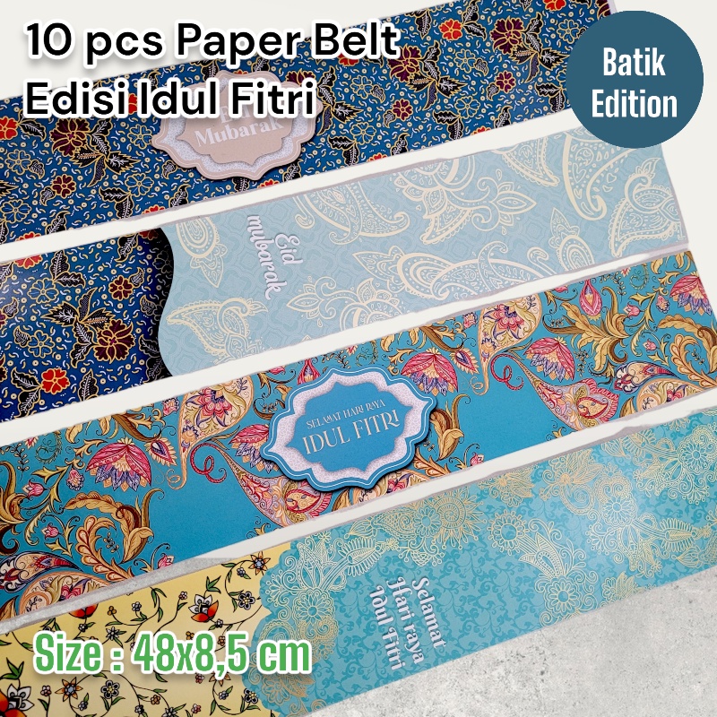 (10 Pcs) Paper Belt Eid Al-Fitr Ramadhan - Paper Banner / Paperbelt for ...