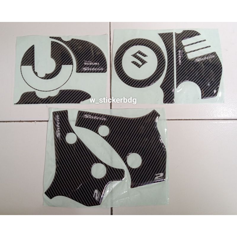 MESIN Embossed Sticker Emblem Engine Crankcase Block Emblem Frame ...