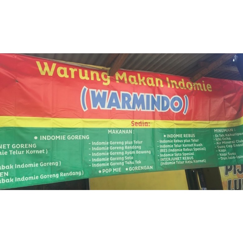 Print INDOMIE WARMINDO Food Stall Fabric Banner FREE DESIGN | Shopee ...