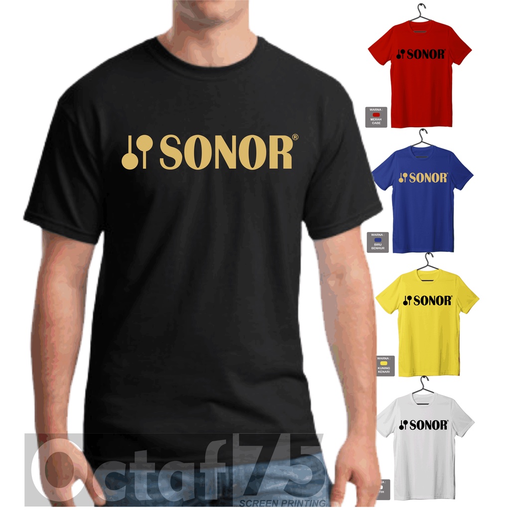 Sonor DRUM T-Shirt DRUMMER Clothes Musician BAND | Shopee Malaysia