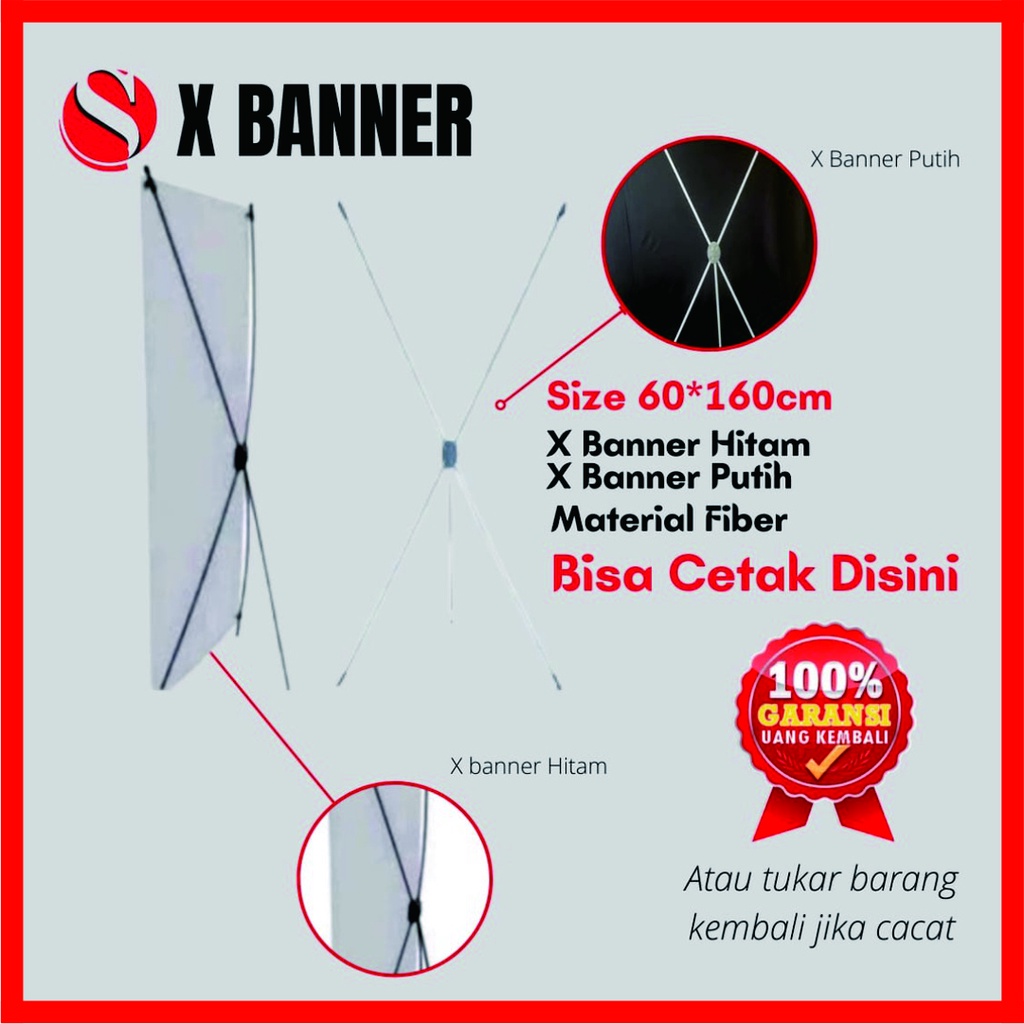 X Banner X Banner 60x160cm/X Banner/Frame X Banner/Pole X Banner ...