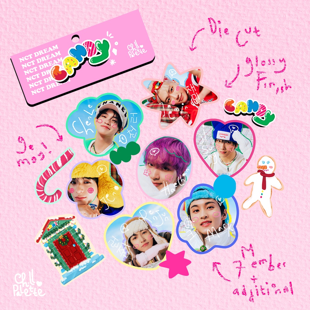 Nct DREAM CANDY DECO STICKER DIE CUT | Shopee Malaysia