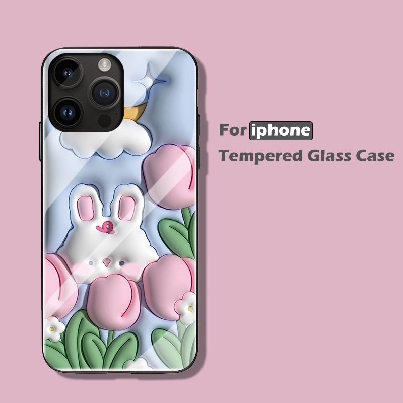 3D Realistic Cute Rabbit Lovely Casing Compatible For iPhone 6S 7 8 ...